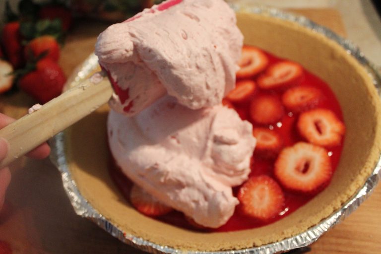 Strawberry Mousse Pie - Baked Broiled and Basted