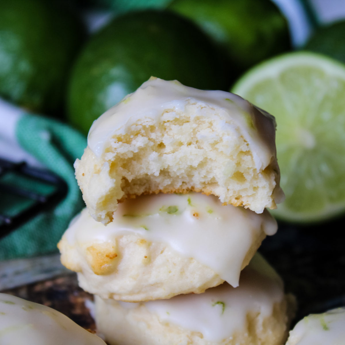 Key Lime Ricotta Cookies - Baked Broiled and Basted
