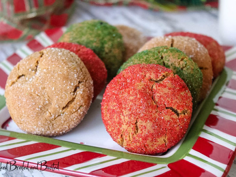 Chewy Molasses Cookies | Baked Broiled and Basted