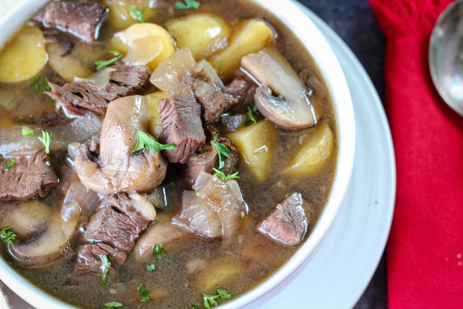 Prime Rib Soup - Baked Broiled and Basted