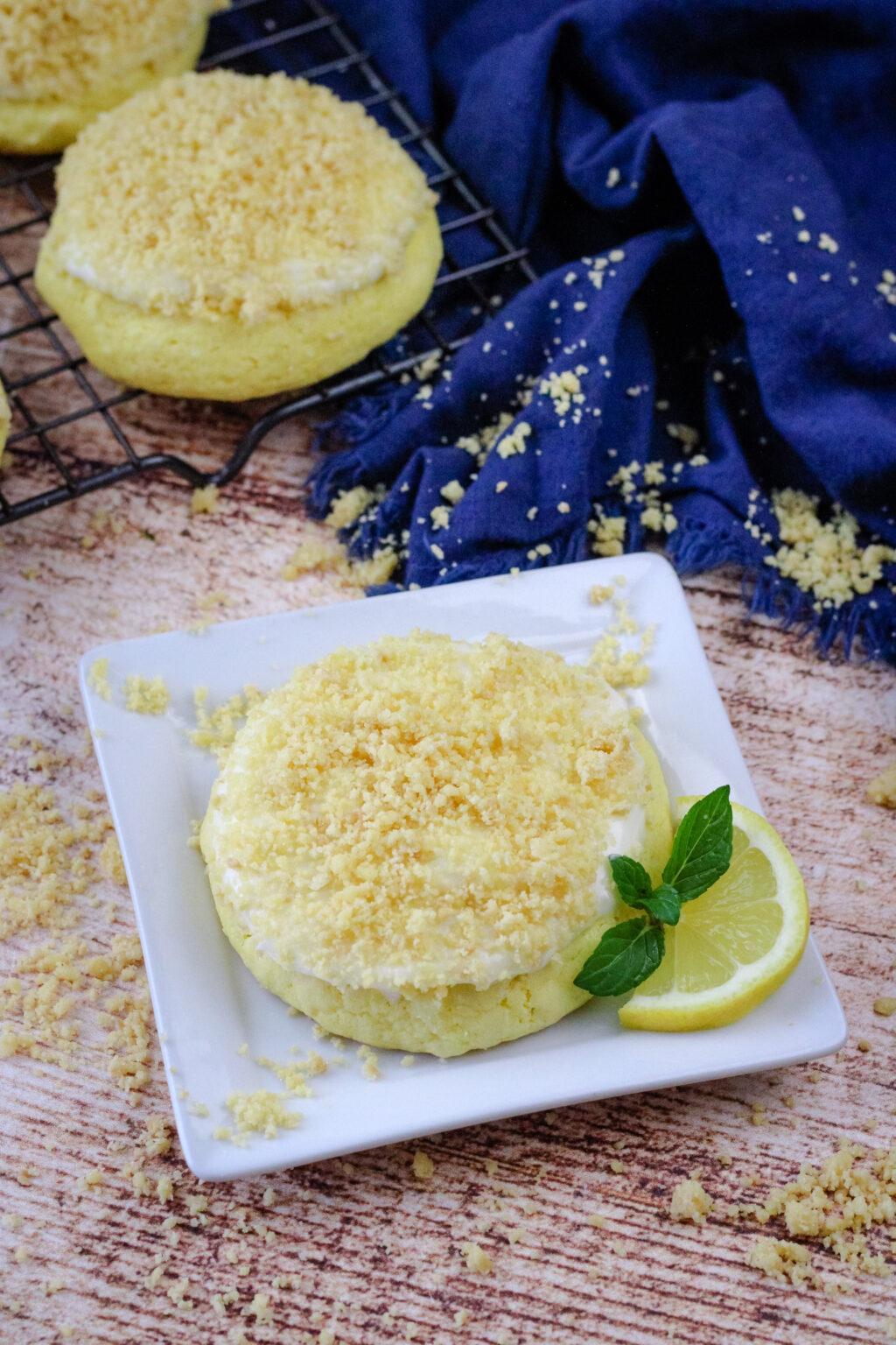 Lemon Crunch Cookies - Baked Broiled and Basted