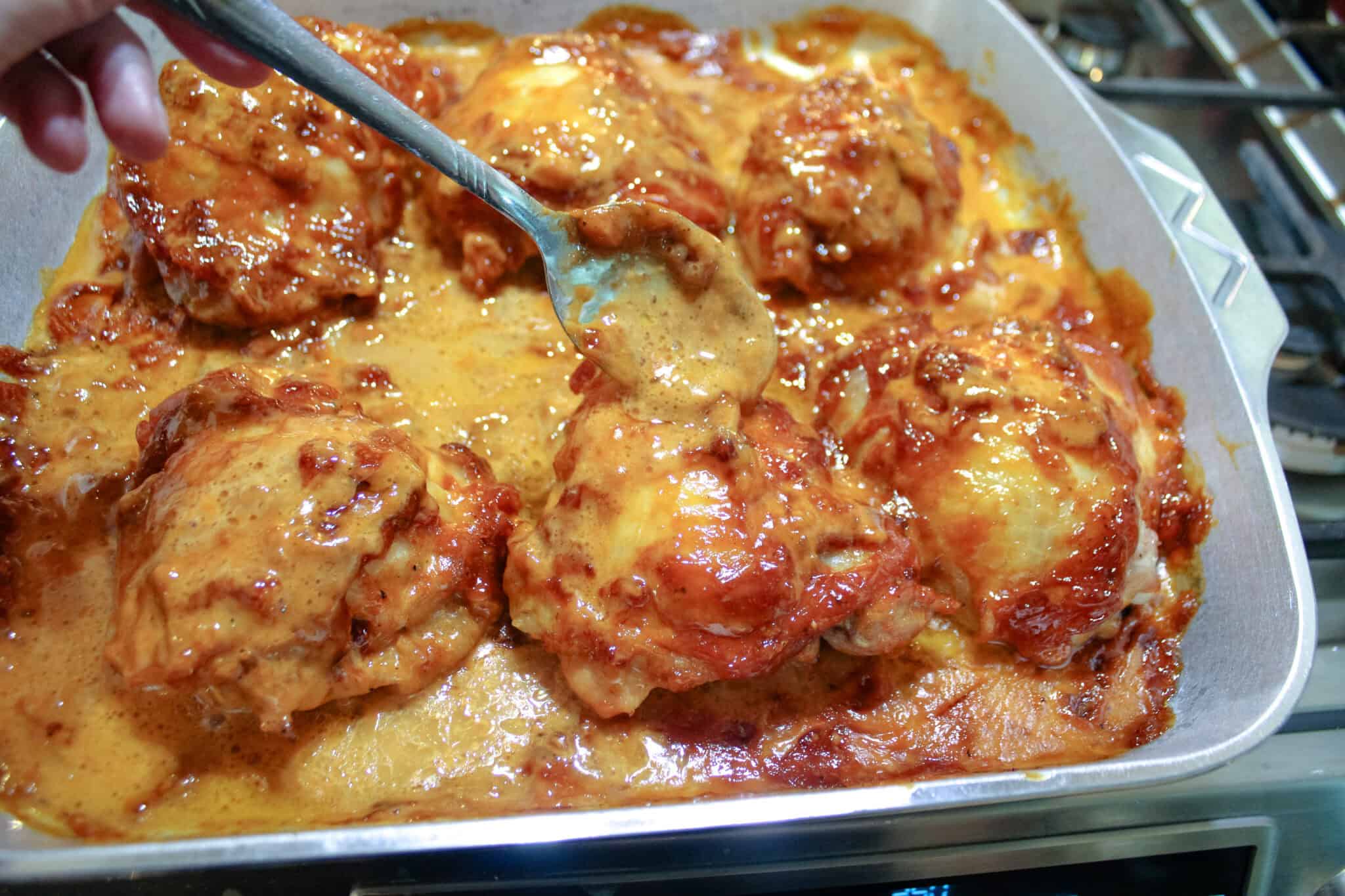 French Dressing Chicken - Baked Broiled and Basted