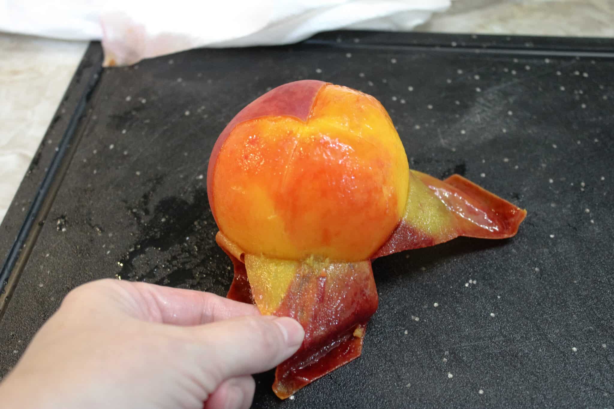 How to Peel a Peach - Baked Broiled and Basted