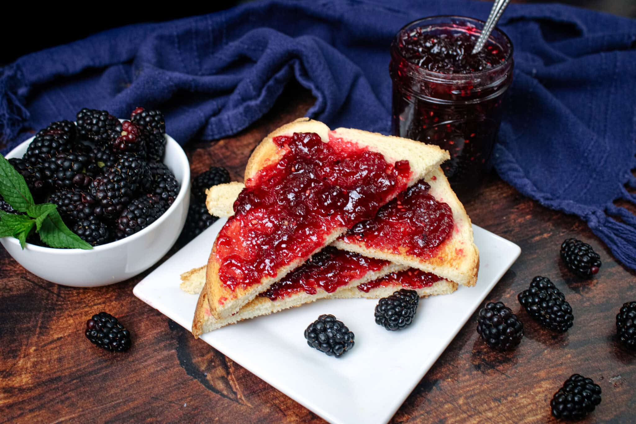 Easy Blackberry Jam with Pectin - Baked Broiled and Basted