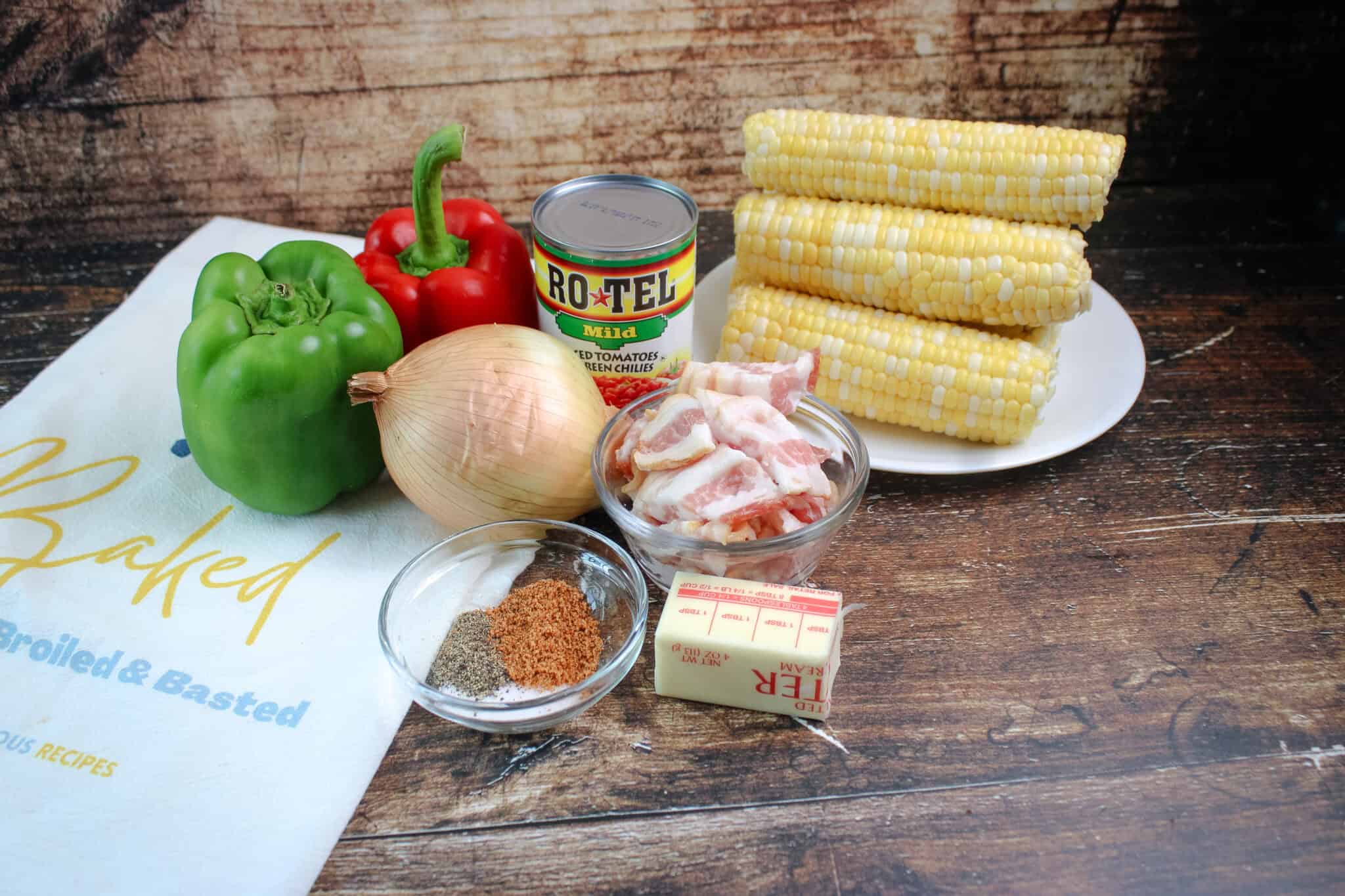 Corn Maque Choux - Baked Broiled and Basted