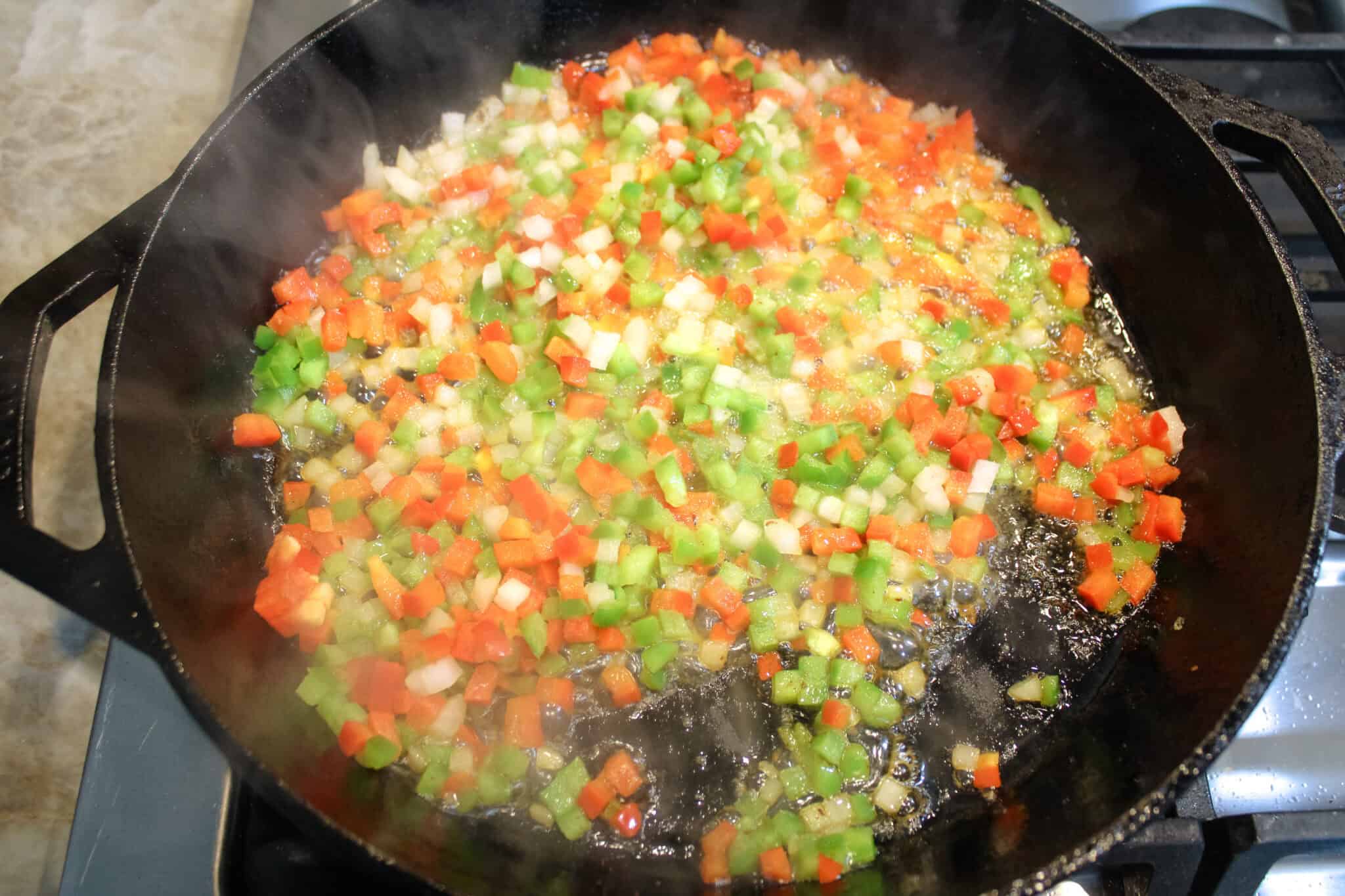 Corn Maque Choux - Baked Broiled and Basted