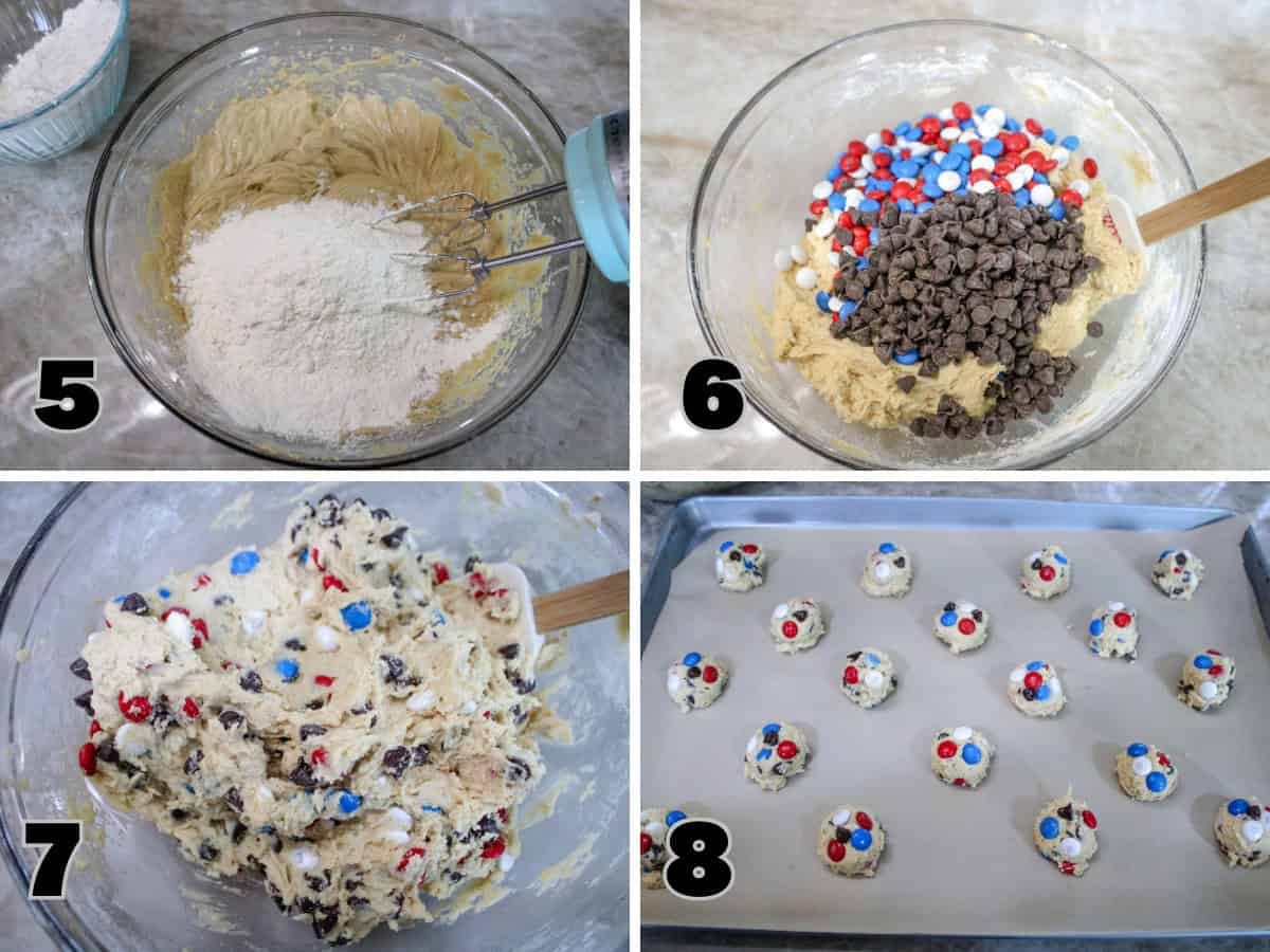 Patriotic M&M Cookies